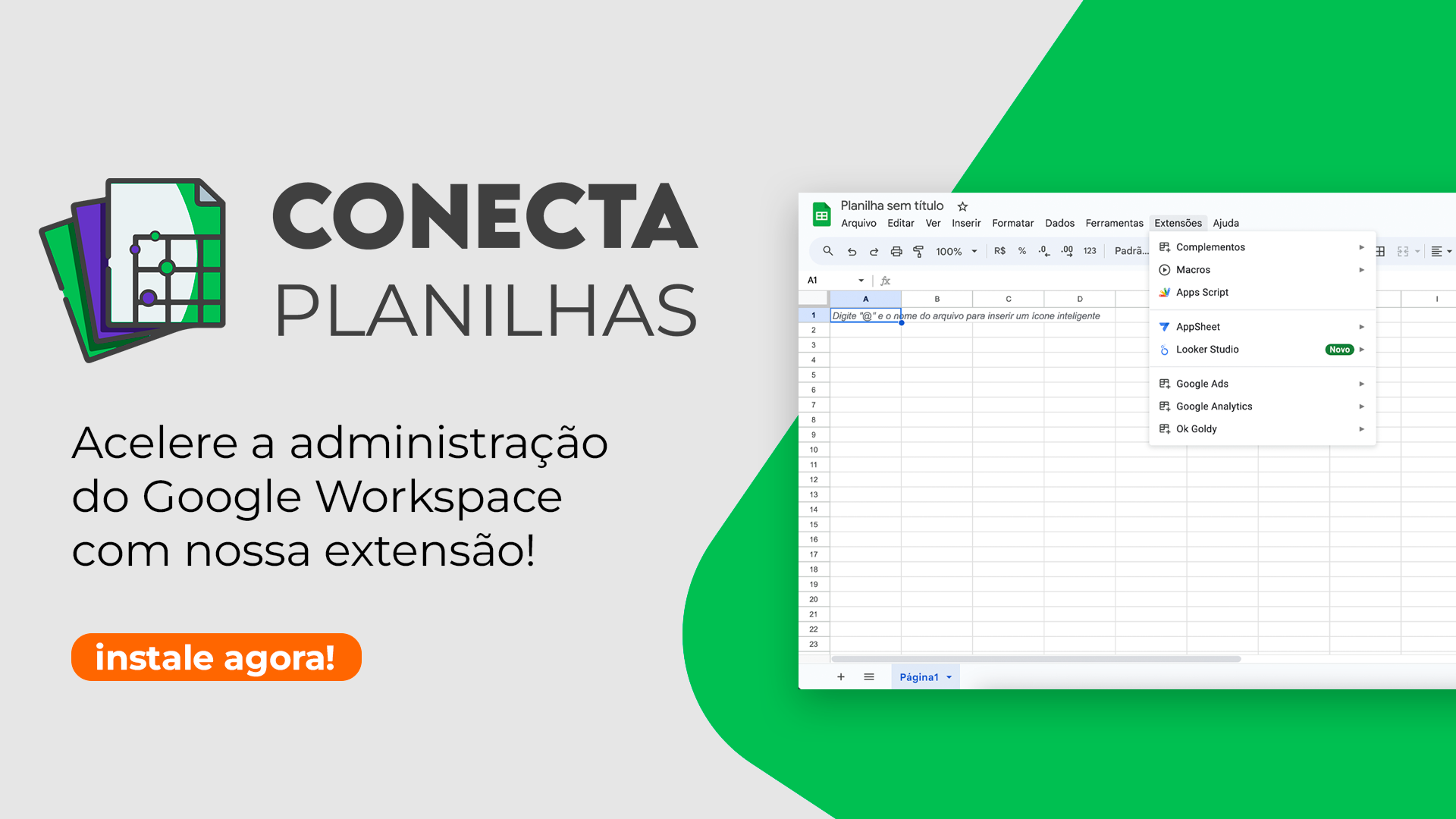 Conecta Planilhas | Extensão gratuita para o Google Workspace